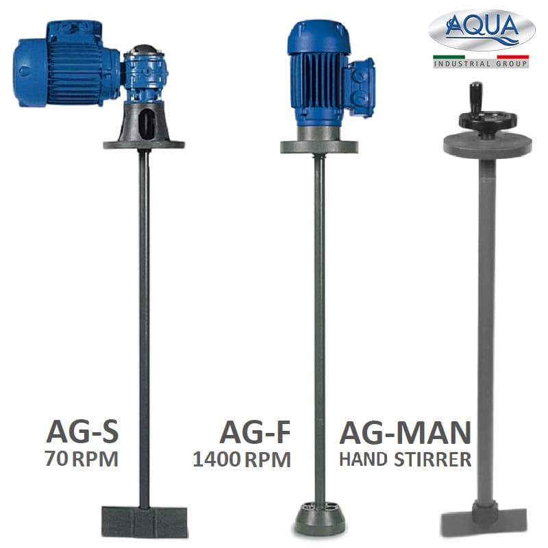 Mixer for chemical reagents AQUA AG3-PVC70/S, 380V, 70 RPM, ADAG3P07S ...