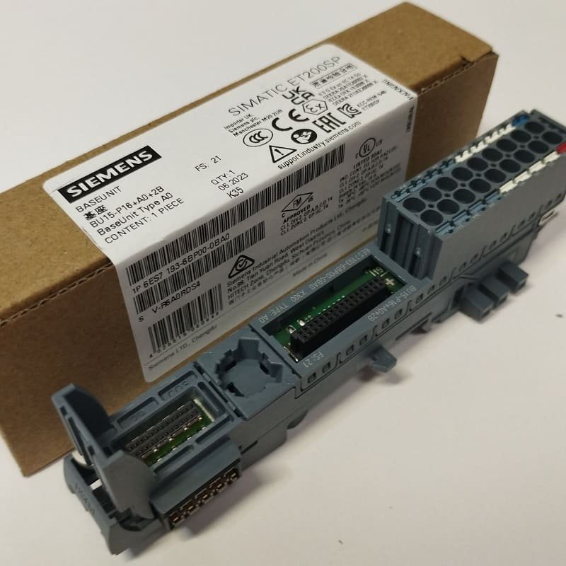 6ES7193-6BP00-0BA0, SIMATIC ET 200SP, Unidad base BU15-P16+A0+2B, BU ...
