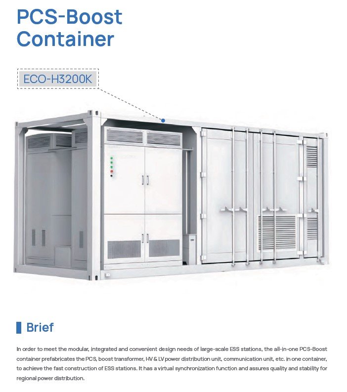 PCS-Boost Container ECO H3200K LiFePO4 air-cooled buy in BTS Engineering