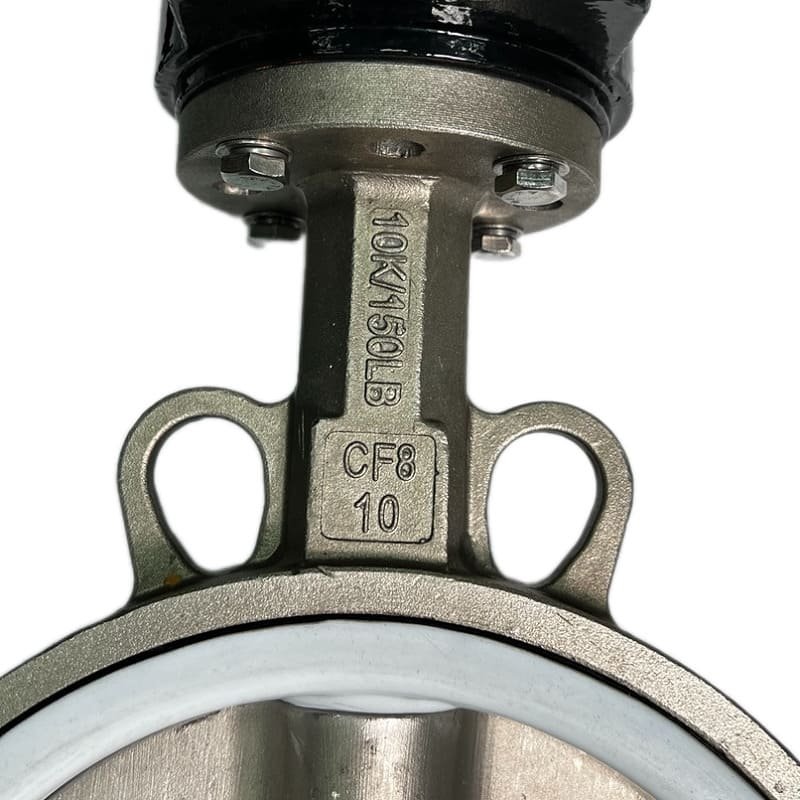PN16 DN250 Butterfly valve, body and disc made of stainless steel AISI ...