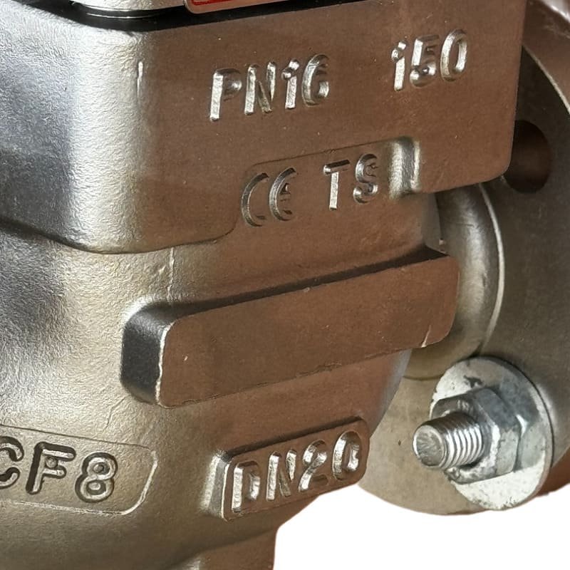 DN20 Pneumatically actuated control valve 10P11Y-DNx2016Z-L122C-C (CF8 ...