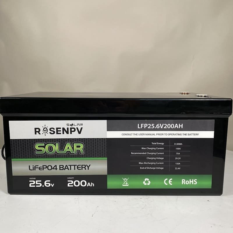 Lithium-iron-phosphate (lithium-ferrum) battery 25.6V 200Ah LiFePO4 ...