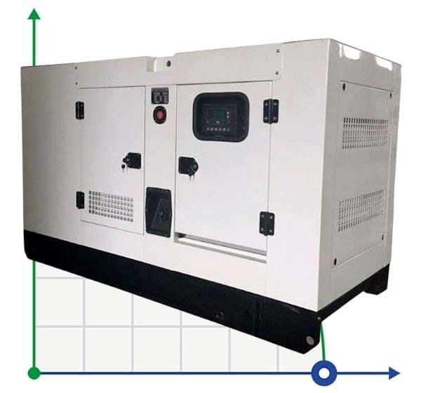 Industrial diesel generator VLAIS KDE-40000 with ATS, engine Ricardo ...
