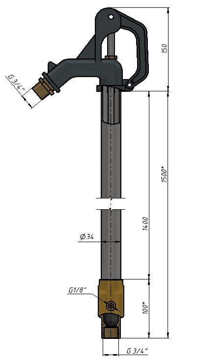 BG-203 water-intake pillar hydrant buy in BTS Engineering