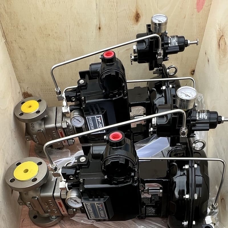 DN25 Pneumatically actuated control valve 10P11Y-DNx2516Z-L112C-C (CF8 ...