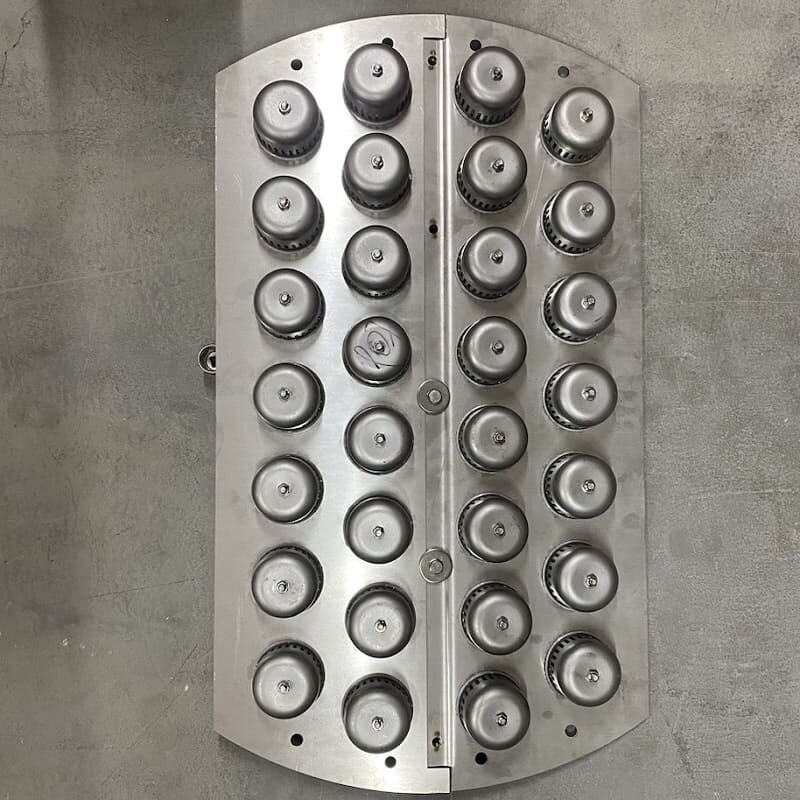 Bubble-cap column element, 1000 mm, made of AISI 304 stainless steel ...